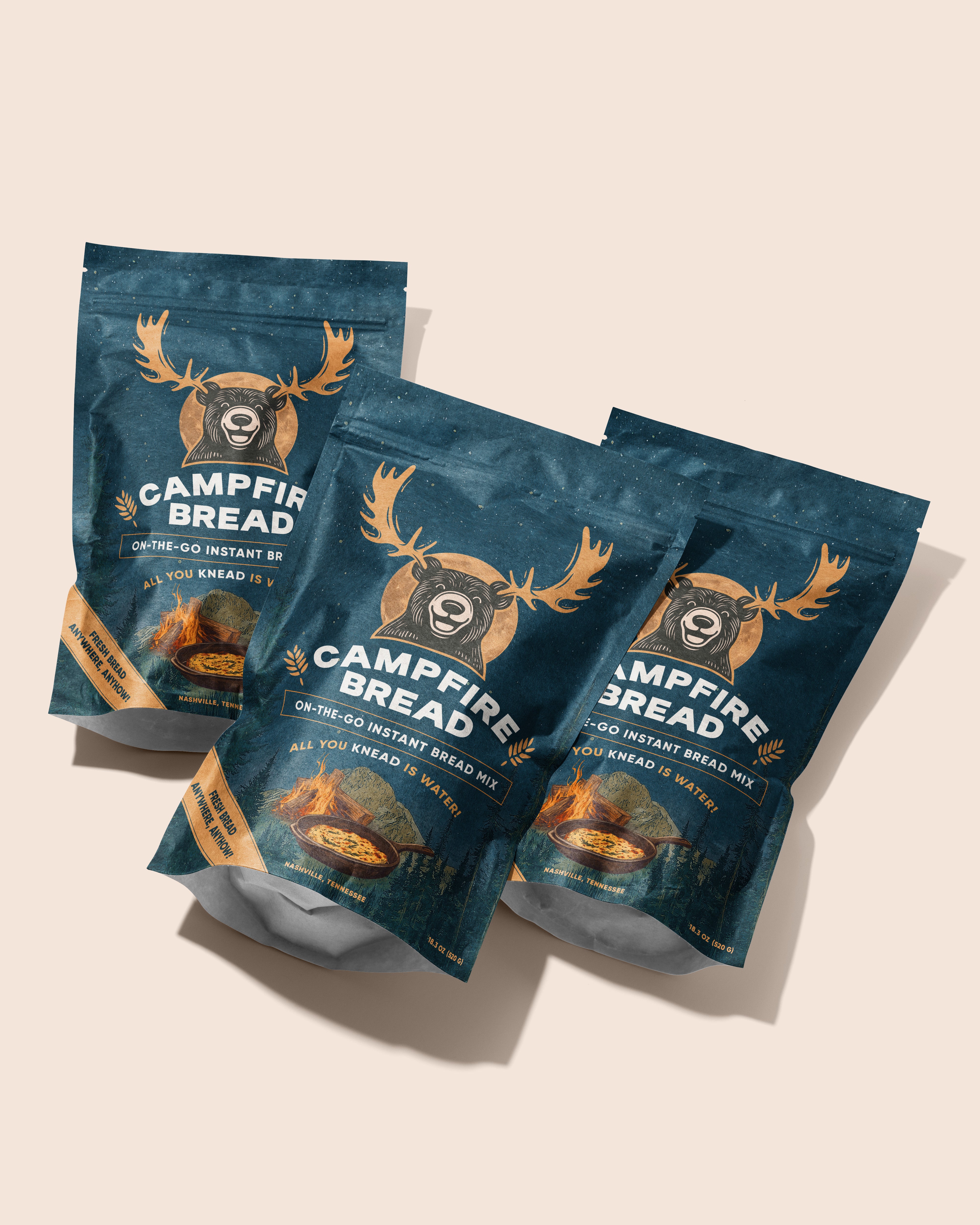 Campfire Bread (3 Pack) – Campfire Bread | Just-Add-Water Instant Bread ...